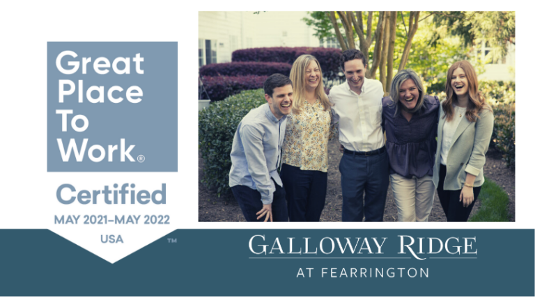 Galloway Ridge at Fearrington Certified as a Great Place to Work ...