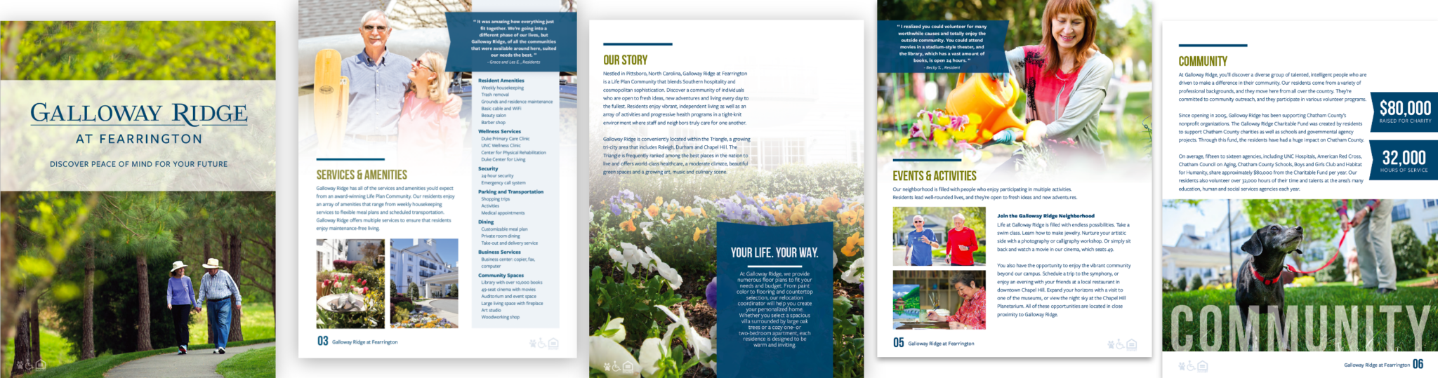 Personalized Brochure – Galloway Ridge at Fearrington